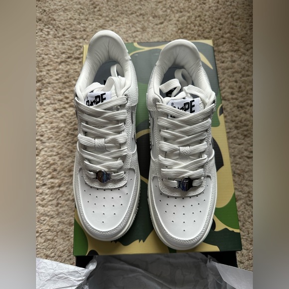 Bape | Shoes | Womens All White Bape Sta | Poshmark